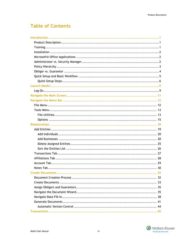 Medici 3.9 User Manual | PDF