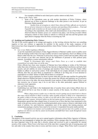 Police Violence in Pakistan-Forms and Justifications | PDF