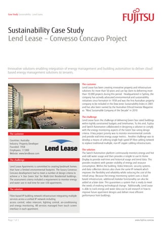 Fujitsu-Lend-Lease-Case-Study | PDF | Cloud Computing | Internet