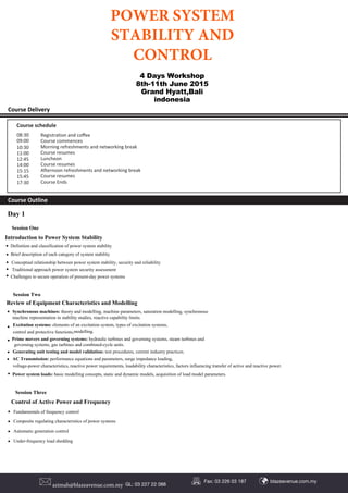 Power System Stability & Control | PDF