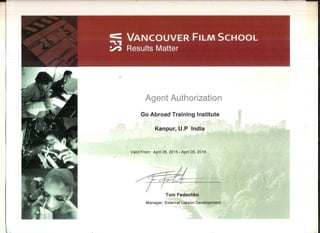 VFS Certificate | PDF