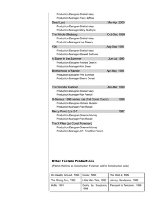 Patrick Romine Resume-7 linkedin | DOCX