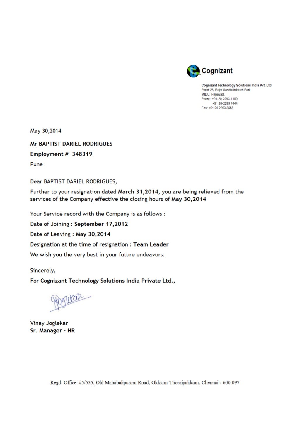 cognizant-experience-certificate