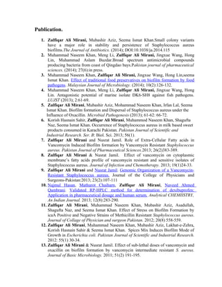 Resume-Zulfiqar Ali | DOC