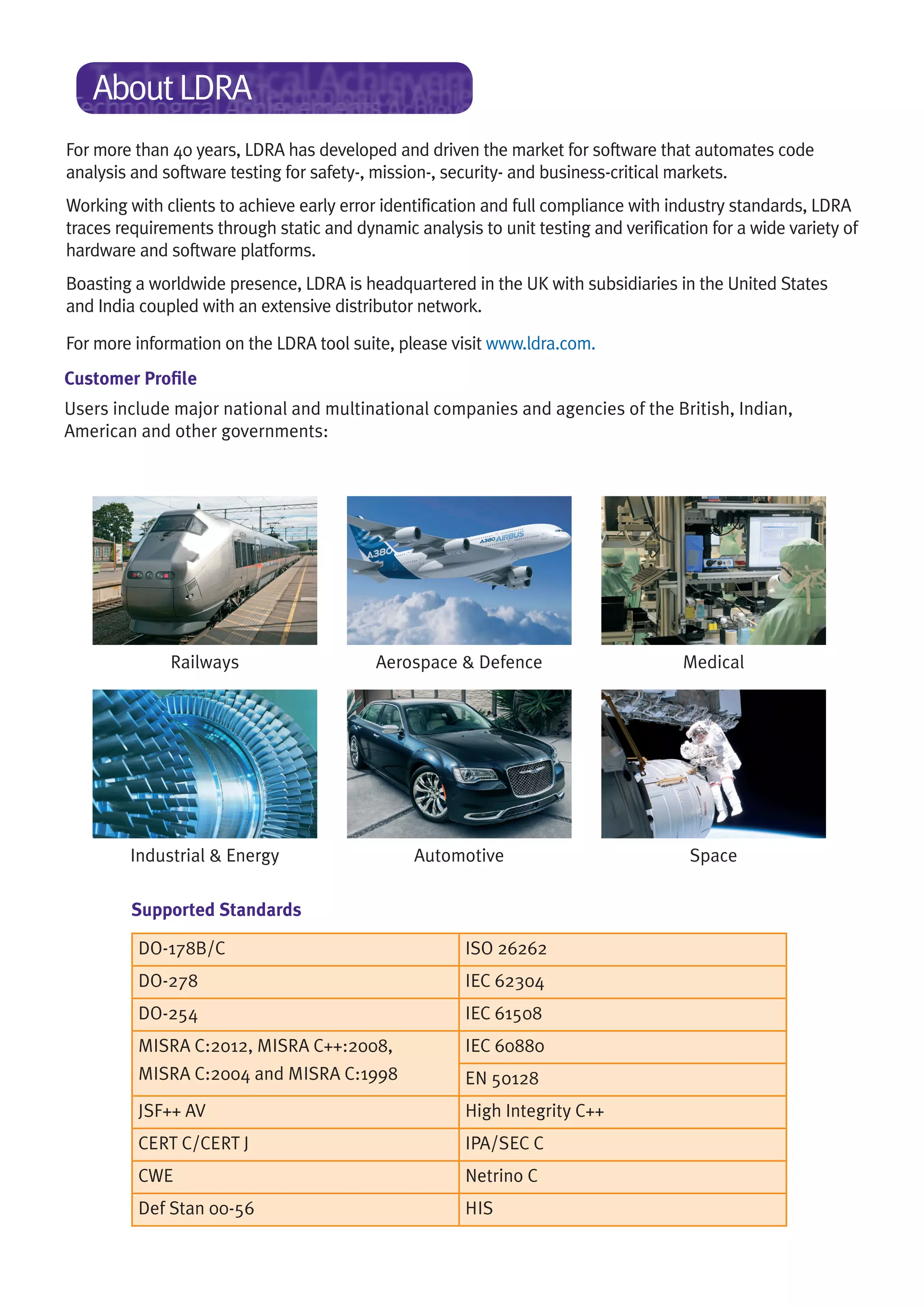 LDRA Company Profile | PDF