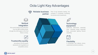 OCTA LIGHT Company Presentation Q3 2016 | PDF | Manufacturing Industry ...