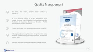 OCTA LIGHT Company Presentation Q3 2016 | PDF