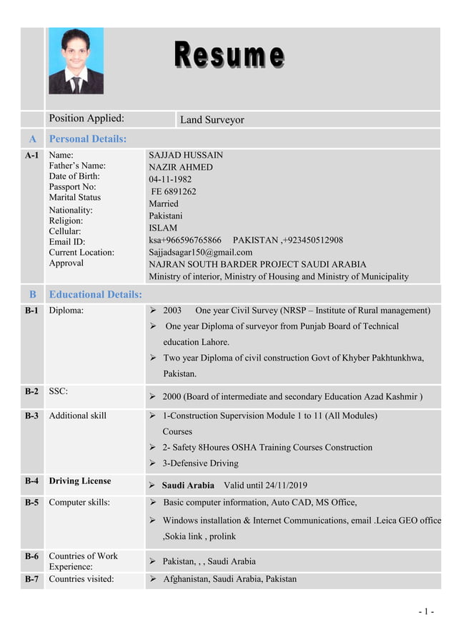 SAJJAD HUSSAIN UP DATE CV - Copy | PDF