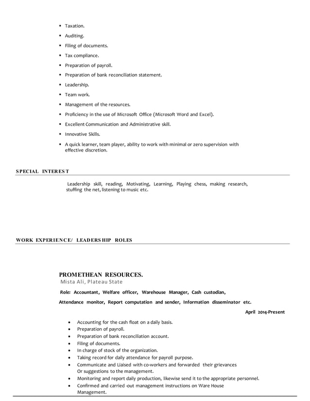 Dada Omotayo cv | DOCX