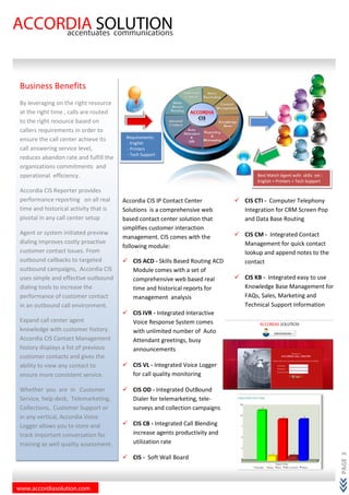 Accordia CIS Enterprise Brochure | PDF