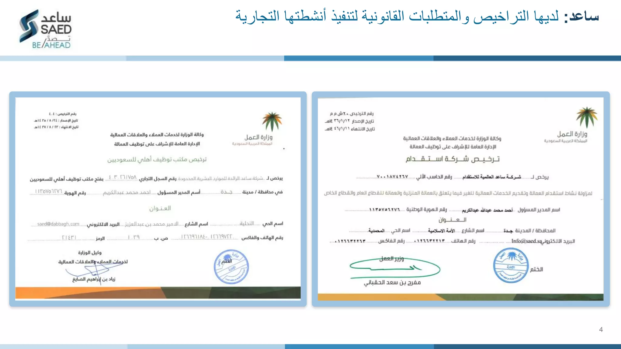 SAED Group Profile Arabic | PPT