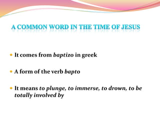 Doctrine 1 - Baptism- Jewish background. | PPTX