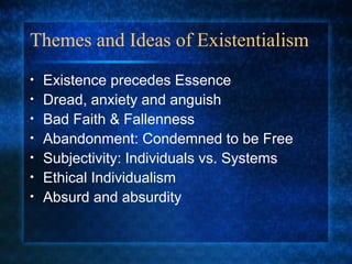 Existencialism Power Point presentation | PPS