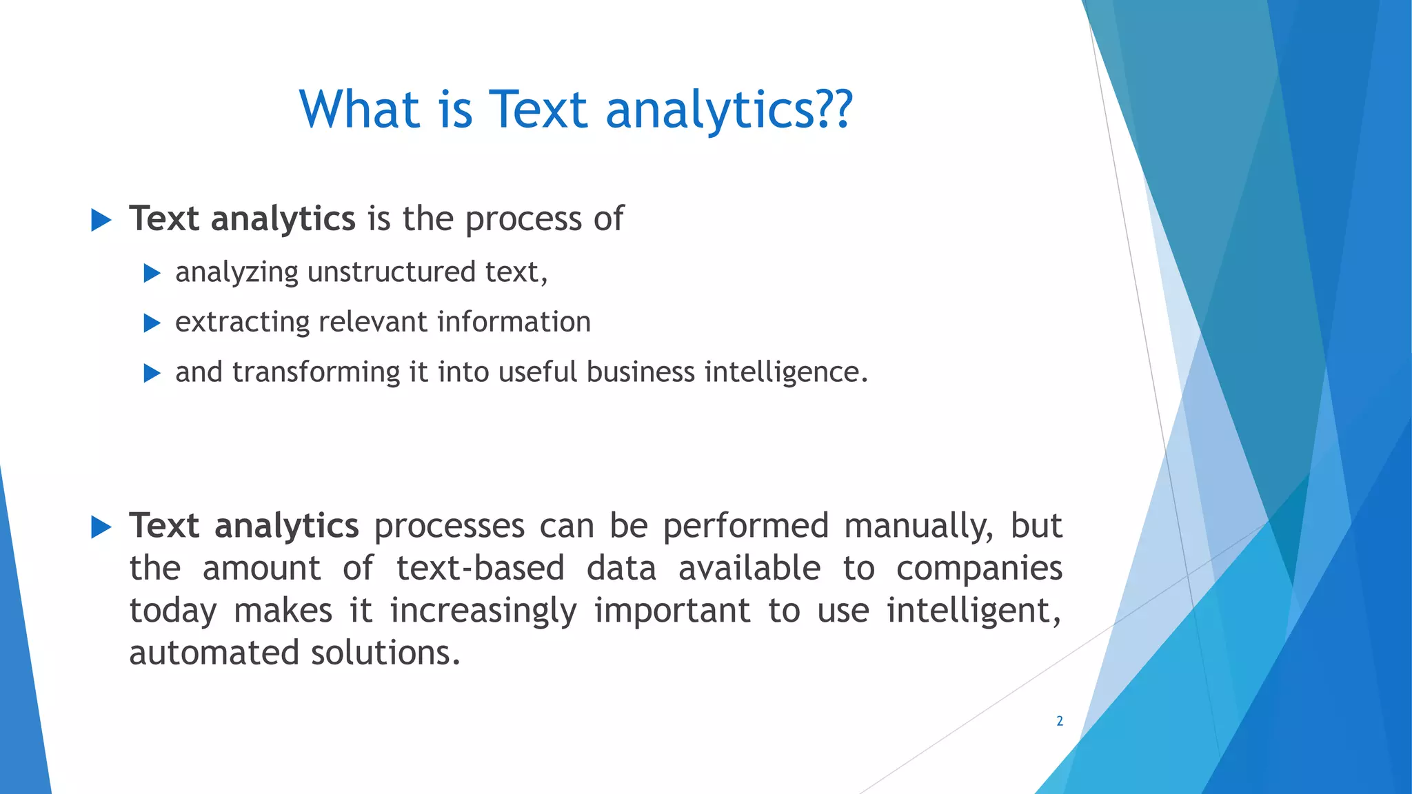 Text Analytics | PPT