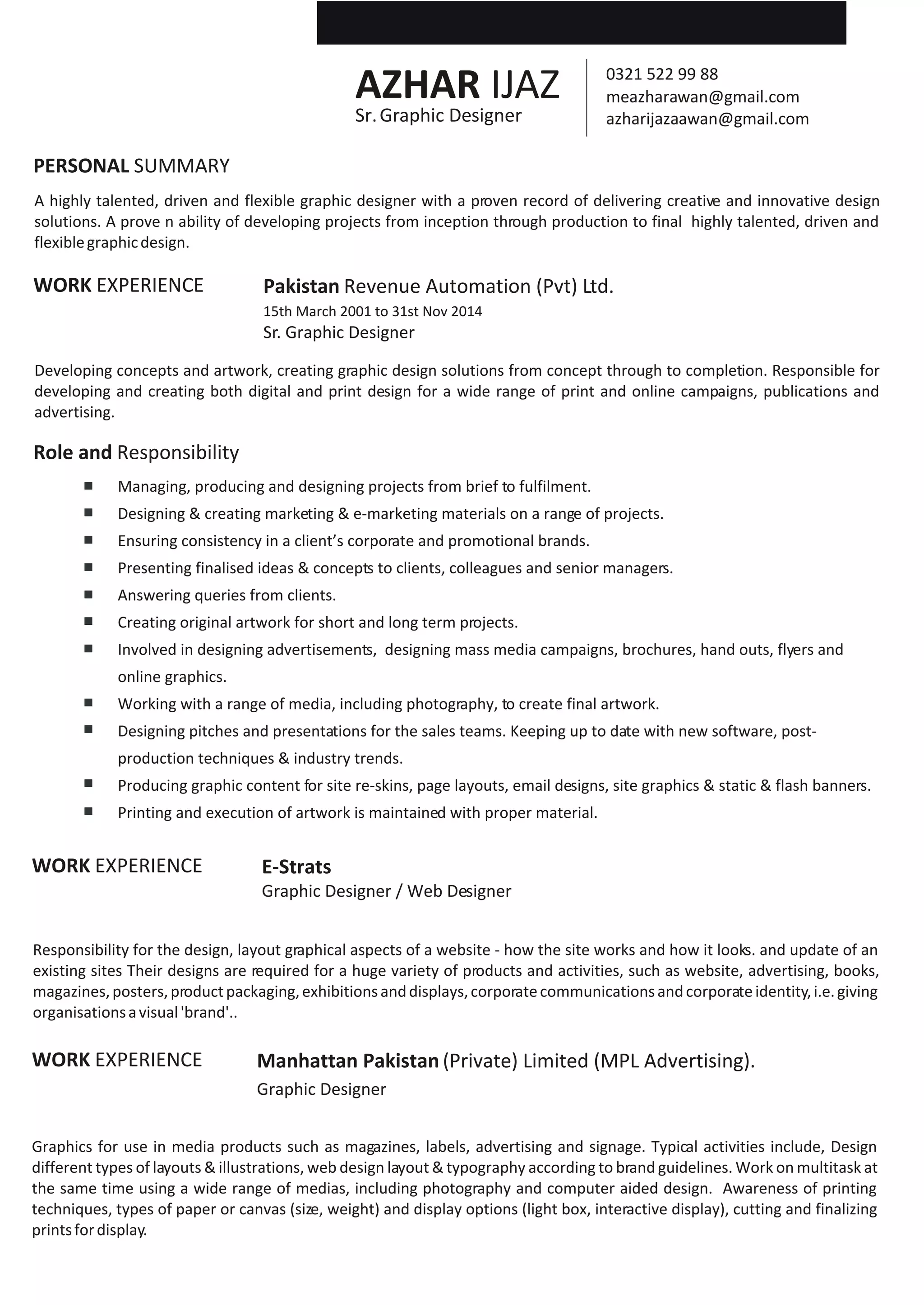 azhar cv | PDF | Desktop Publishing | Computer Software and Applications