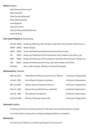 azhar cv | PDF | Desktop Publishing | Computer Software and Applications