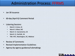 National Floodplain Policy: FFRMS | PPTX
