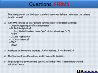 National Floodplain Policy: FFRMS | PPTX