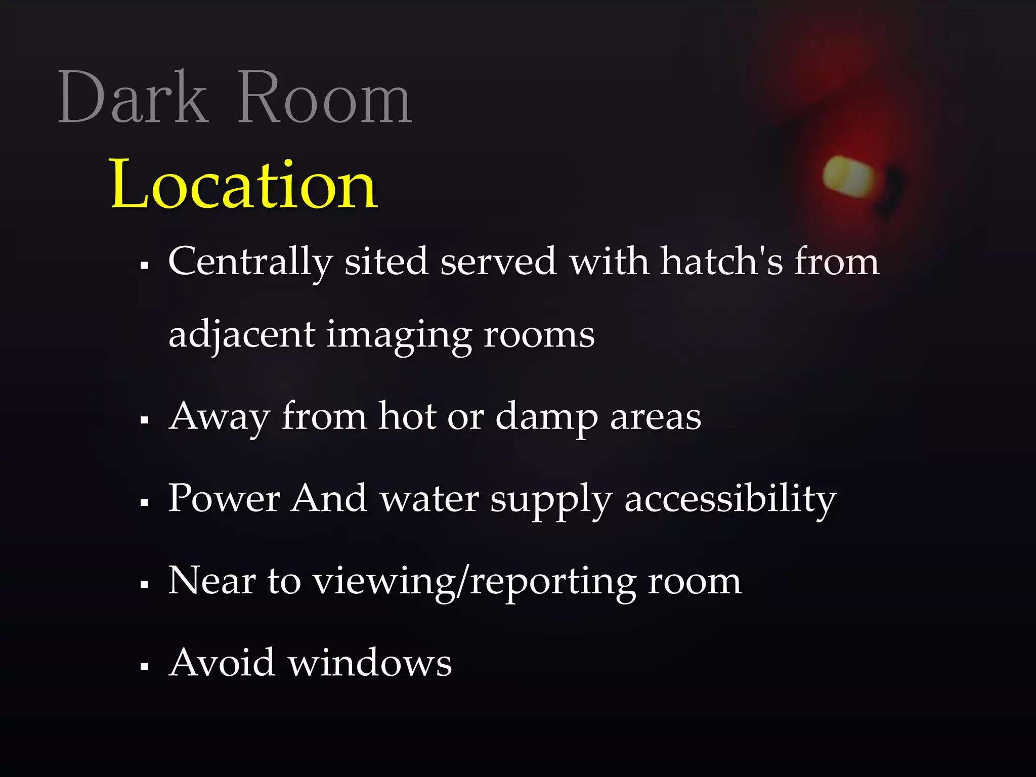 1 Dark room by Dr Soumitra Halder | PPTX