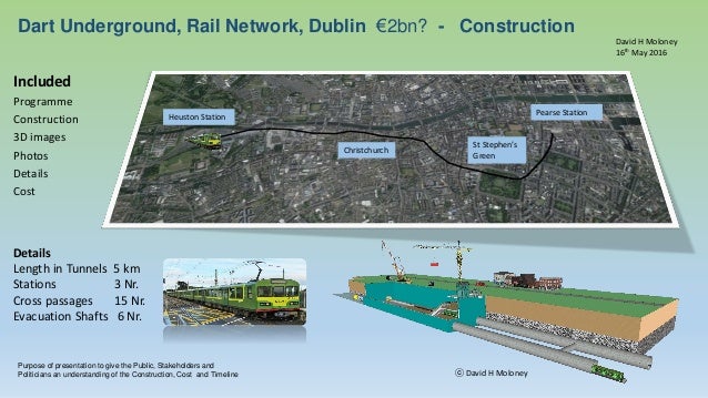 Dart Underground, Dublin - Light Rail Network in Tunnels