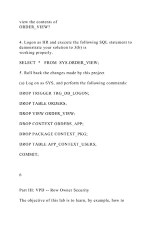 1 Database Security Lab 2 – Virtual Private Database.docx