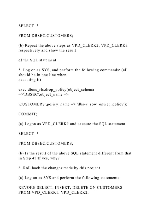 1 Database Security Lab 2 – Virtual Private Database.docx