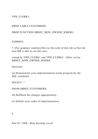 1 Database Security Lab 2 – Virtual Private Database.docx
