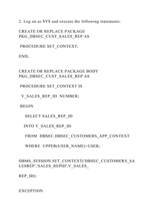 1 Database Security Lab 2 – Virtual Private Database.docx