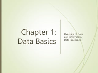 Data and information data processing activities | PPT
