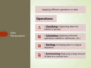 Data and information data processing activities | PPT