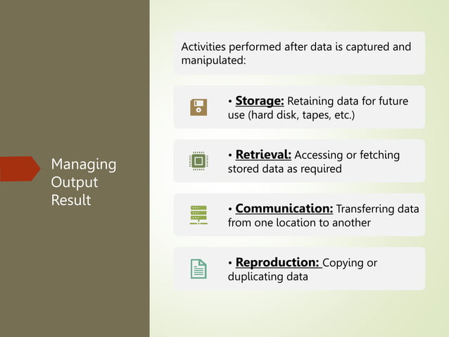 Data and information data processing activities | PPT