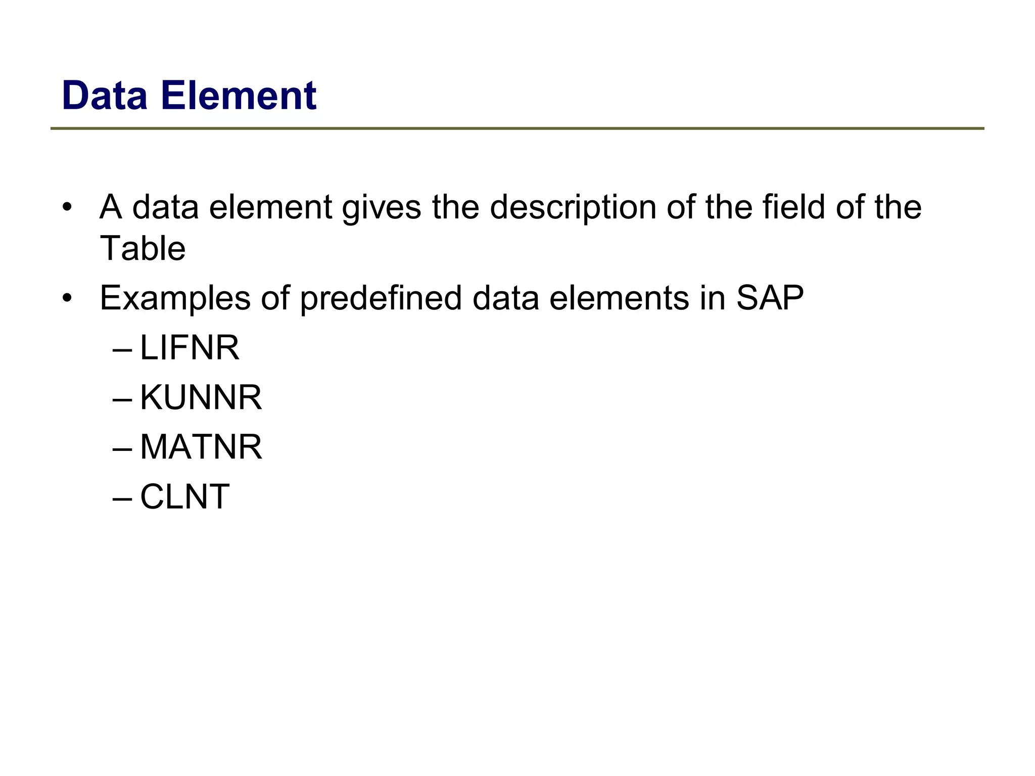 SAP ABAP data dictionary | PDF | Databases | Computer Software and ...
