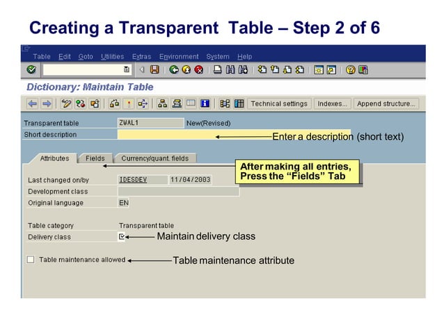 Sap Abap Data Dictionary Pdf Databases Computer Software And Applications 8564