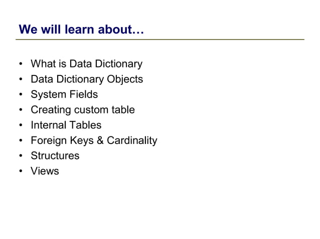 SAP ABAP data dictionary | PDF | Databases | Computer Software and Applications