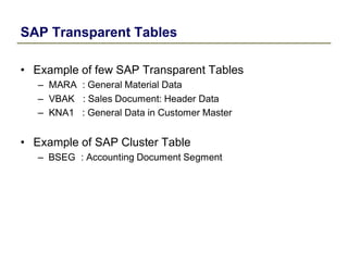 SAP ABAP data dictionary | PDF