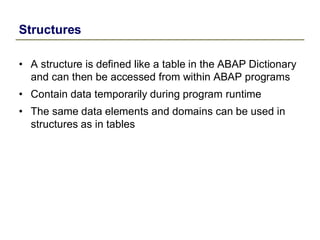 SAP ABAP data dictionary | PDF