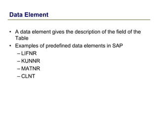 SAP ABAP data dictionary | PDF