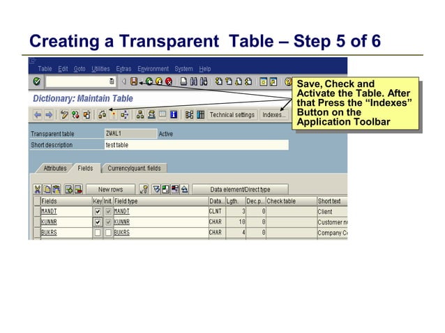 Sap Abap Data Dictionary Ppt