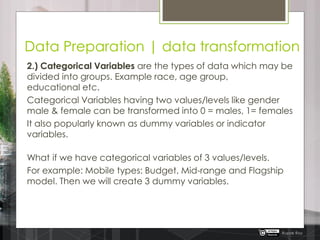 Data Preparation with the help of Analytics Methodology | PDF