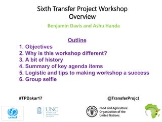 Sixth Transfer Project Workshop Overview | PPT