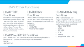 Data Analysis Expressions (DAX) Training | PPTX