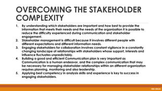Overcoming Complexities in Stakeholder Management | PPT
