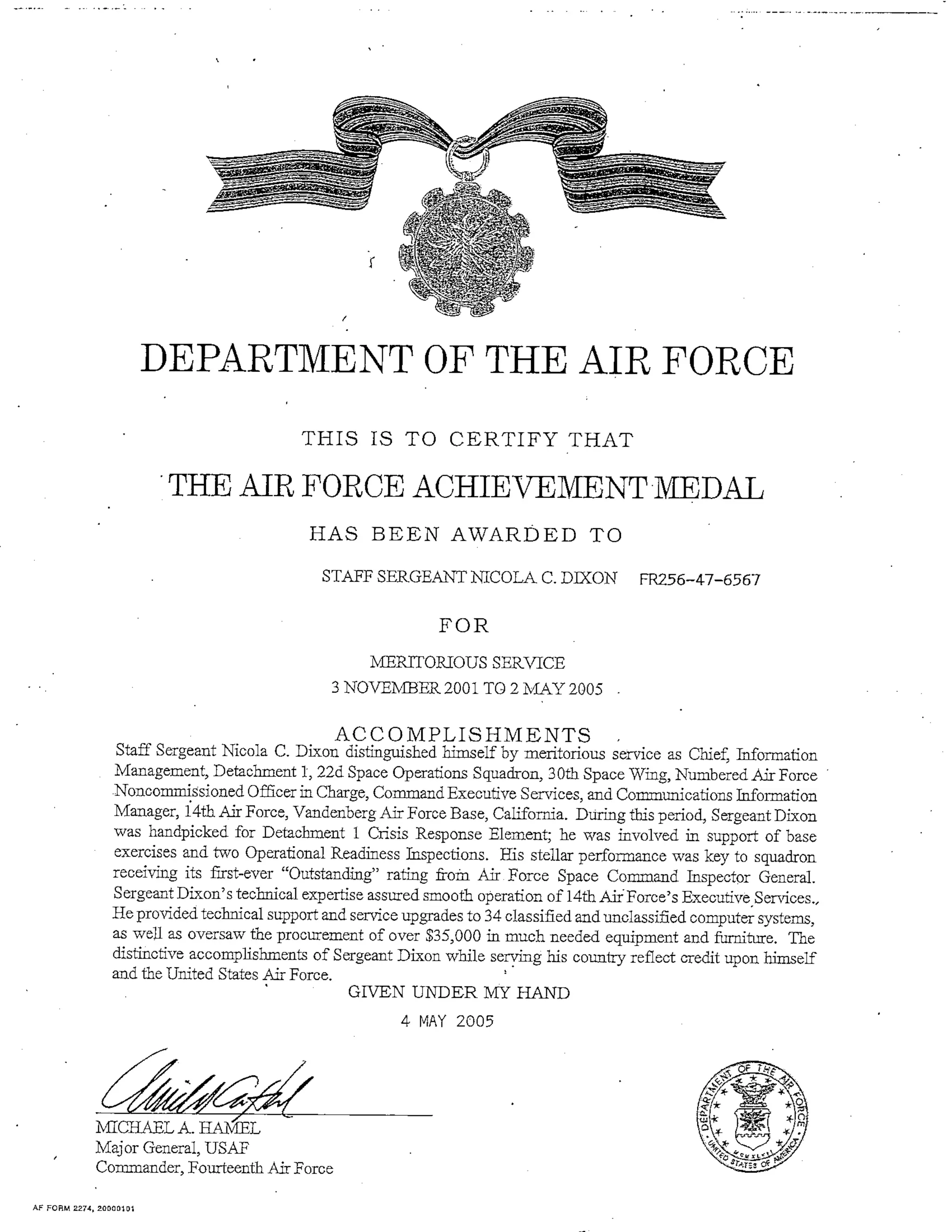 AIr Force Achievement001 | PDF