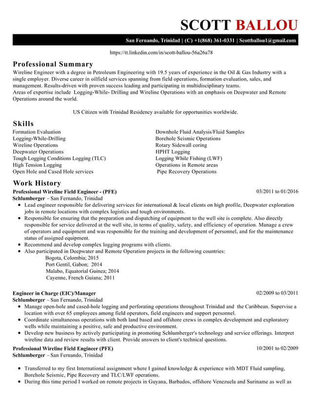 Scott Ballou Resume | PDF