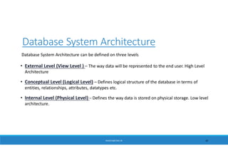 DBMS & Data Models - In Introduction | PDF