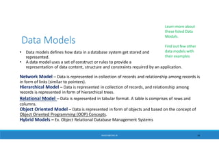 DBMS & Data Models - In Introduction | PDF