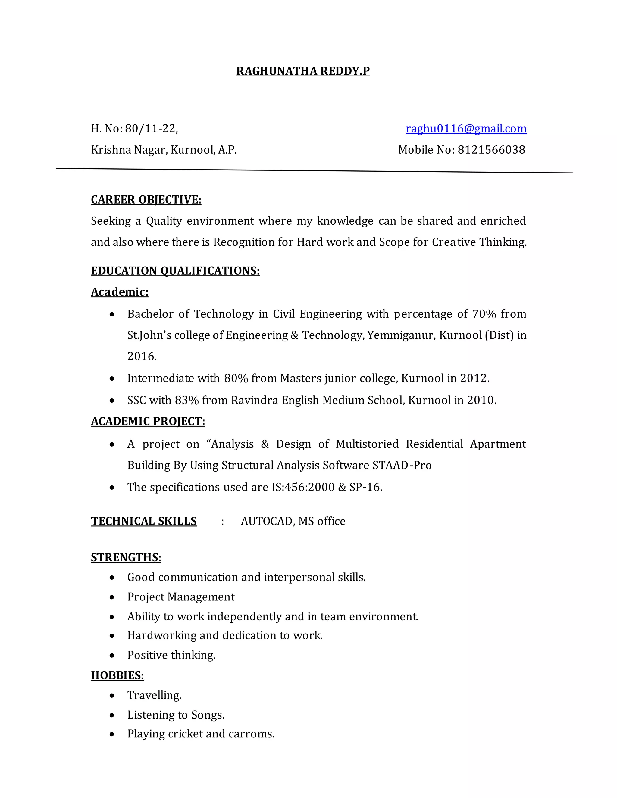 RAGHU RESUME | DOCX
