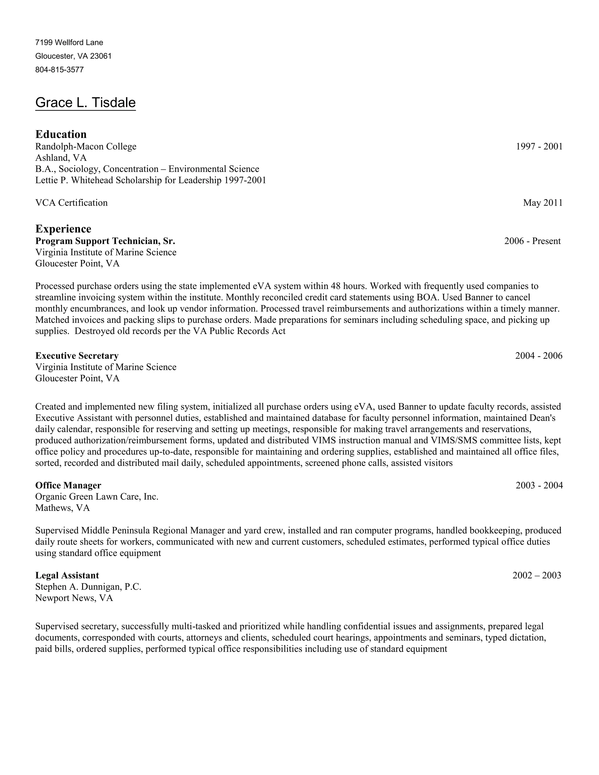 Resume October 2016 | PDF