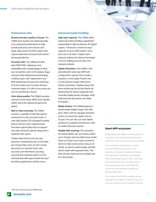 Lexmark CX860 | PDF