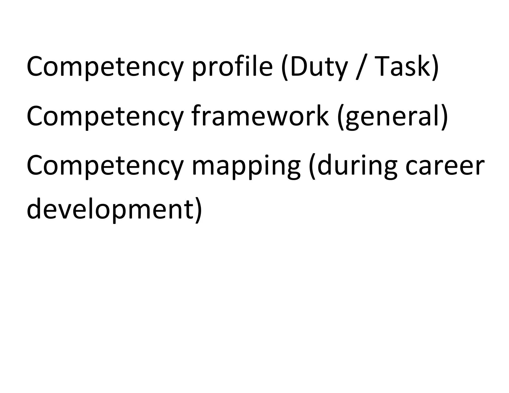 Competency profile | DOCX